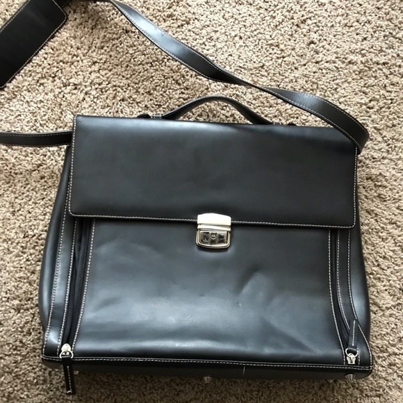 Wilsons Leather | Bags | Wilsons Leather Pelle Studio Black Laptop ...